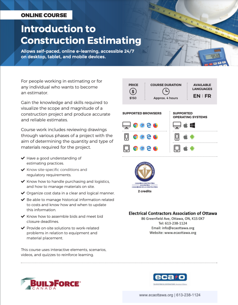 Training - ECA Ottawa