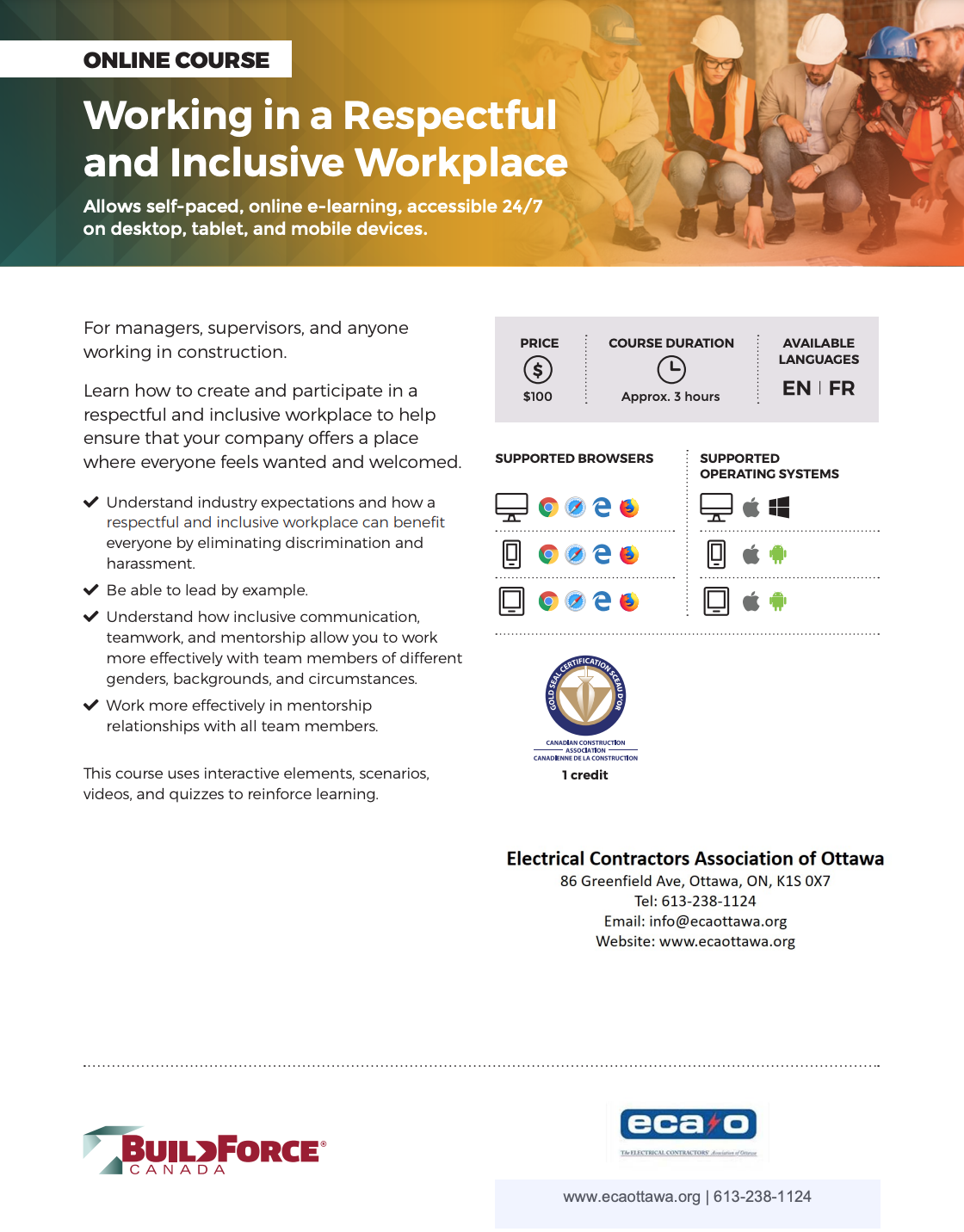 Training - ECA Ottawa